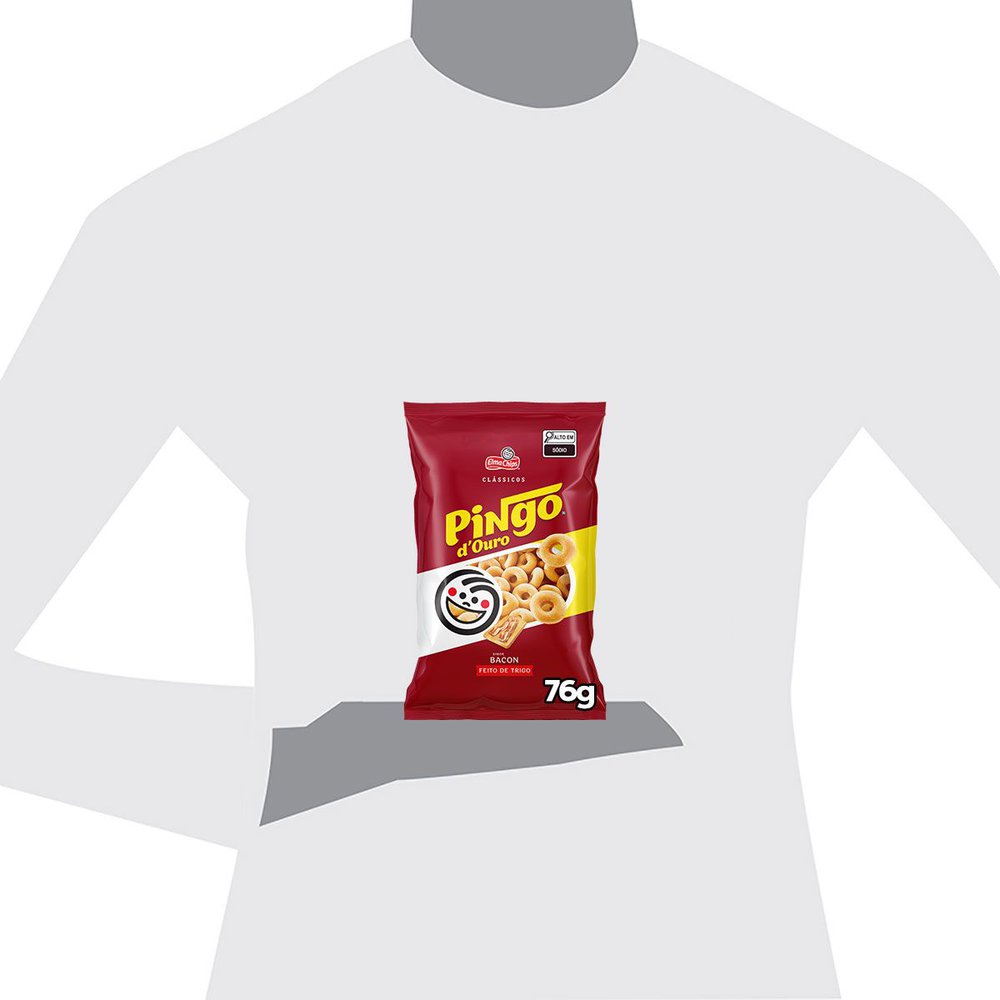 Salgadinho Elma Chips Pingo Douro Bacon 76g