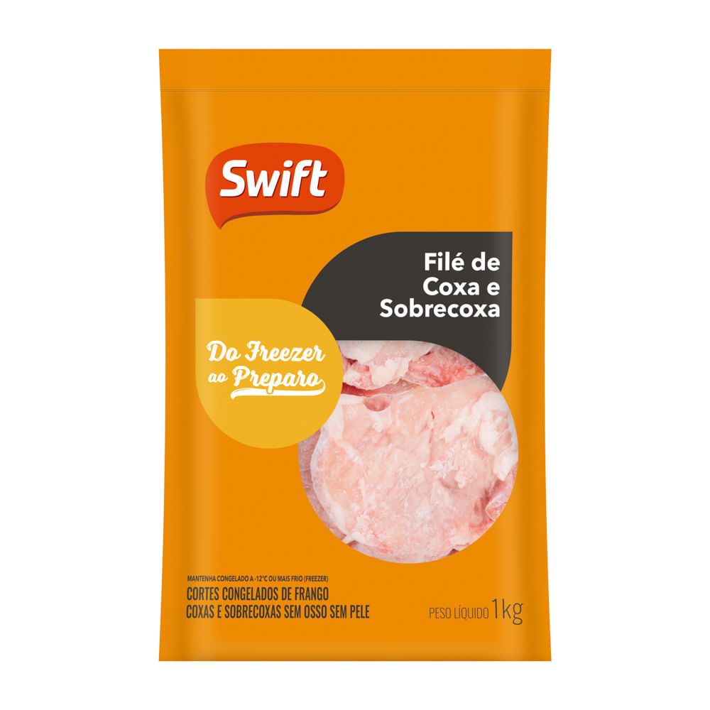 Filé De Coxa Sobrecoxa Frango Swift Sem Pele 1kg