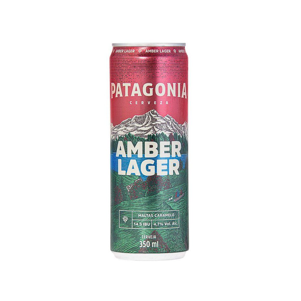 Cerveja Patagonia Amber Lager LT Sleek 350ml