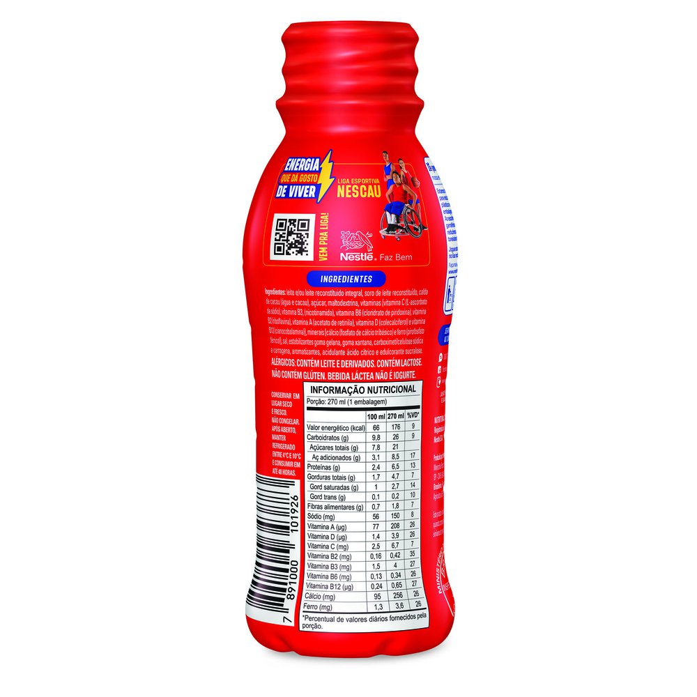 Bebida Láctea Uht Fast 270ml Nescau