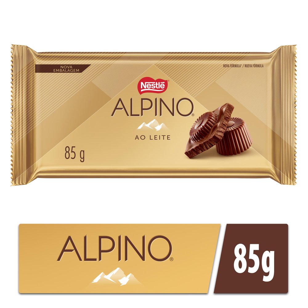Chocolate ao Leite Alpino Tablete 85g