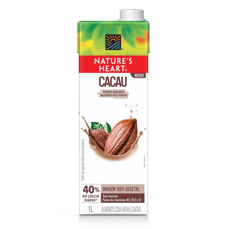 Natures Heart Cacau E Arroz 1l Supermercado Savegnago