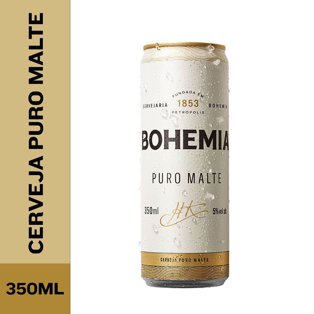 Cerveja Bohemia Puro Malte 350ml Lata