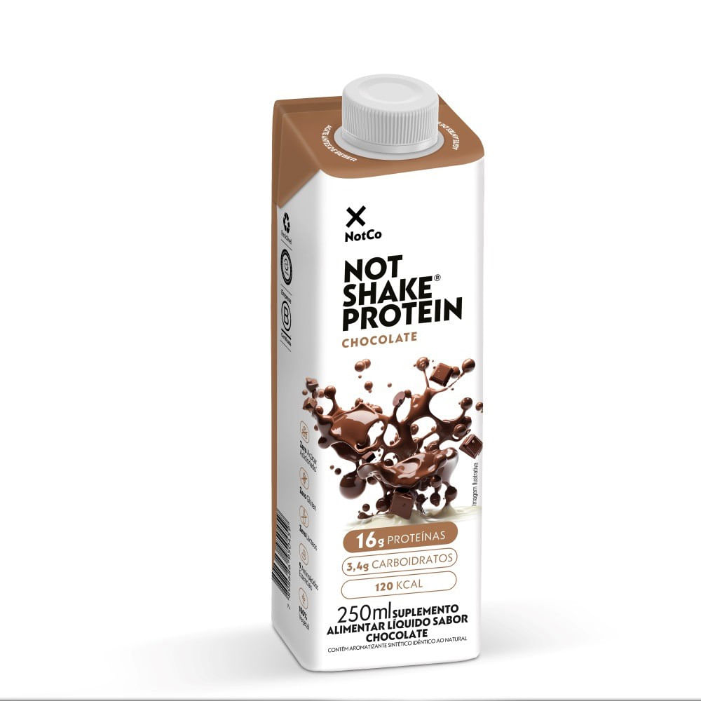 Bebida Vegetal Not Shake Protein Chocolate 250ml