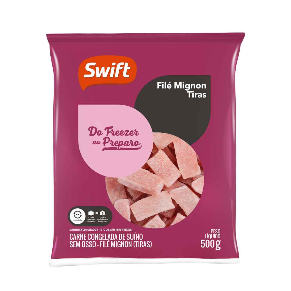 Filé Mignon Suíno Em Tiras Swift 500g