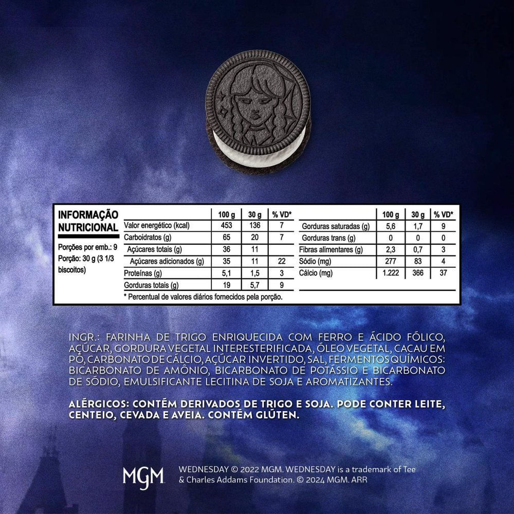 Biscoito Recheado Oreo Original Embalagem Econômica 270g