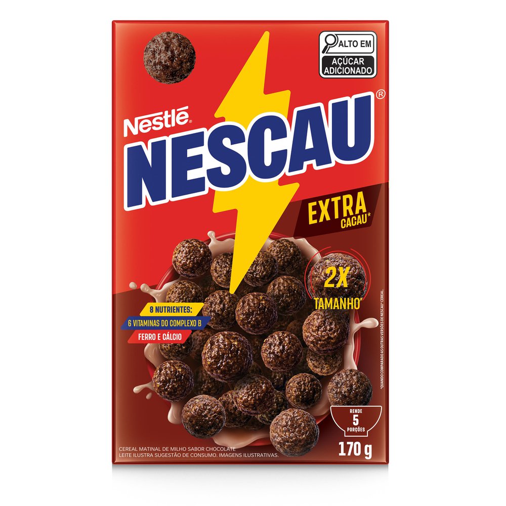 Cereal Matinal Nescau Nestlé Extra Cacau 170g