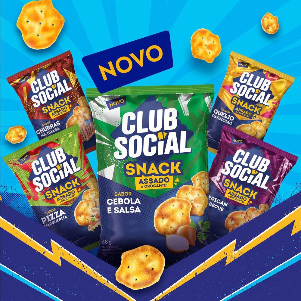 Snack Club Social Cebola e Salsa 68g