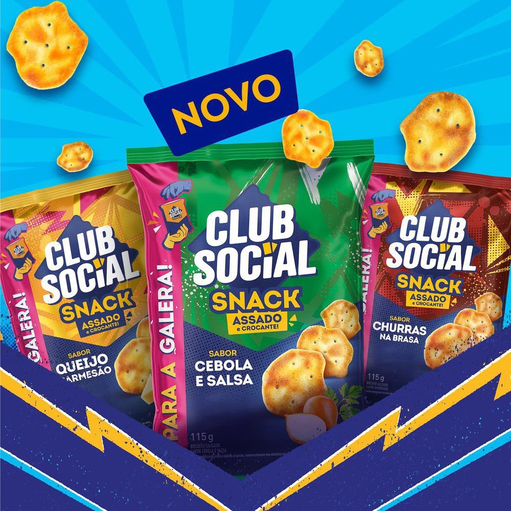Salgadinho Club Social Snack Cebola e Salsa 115g