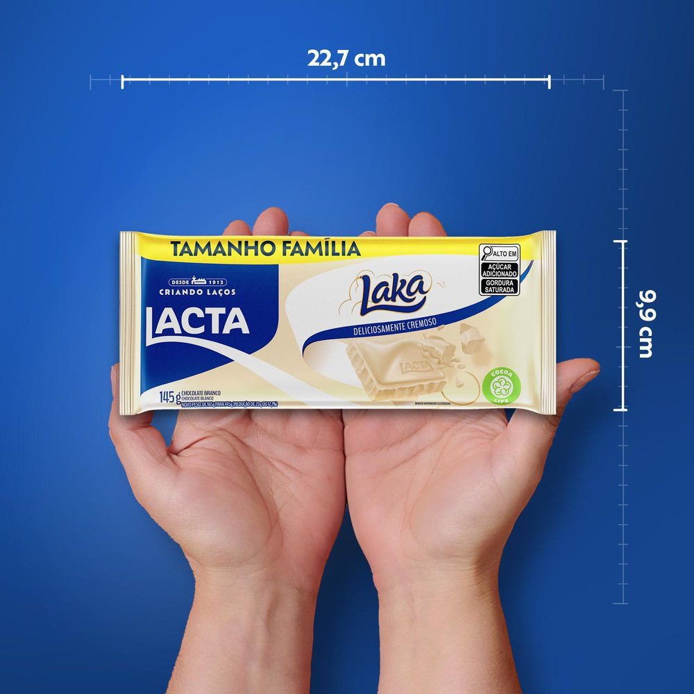 Chocolate Lacta Branco Laka 145g