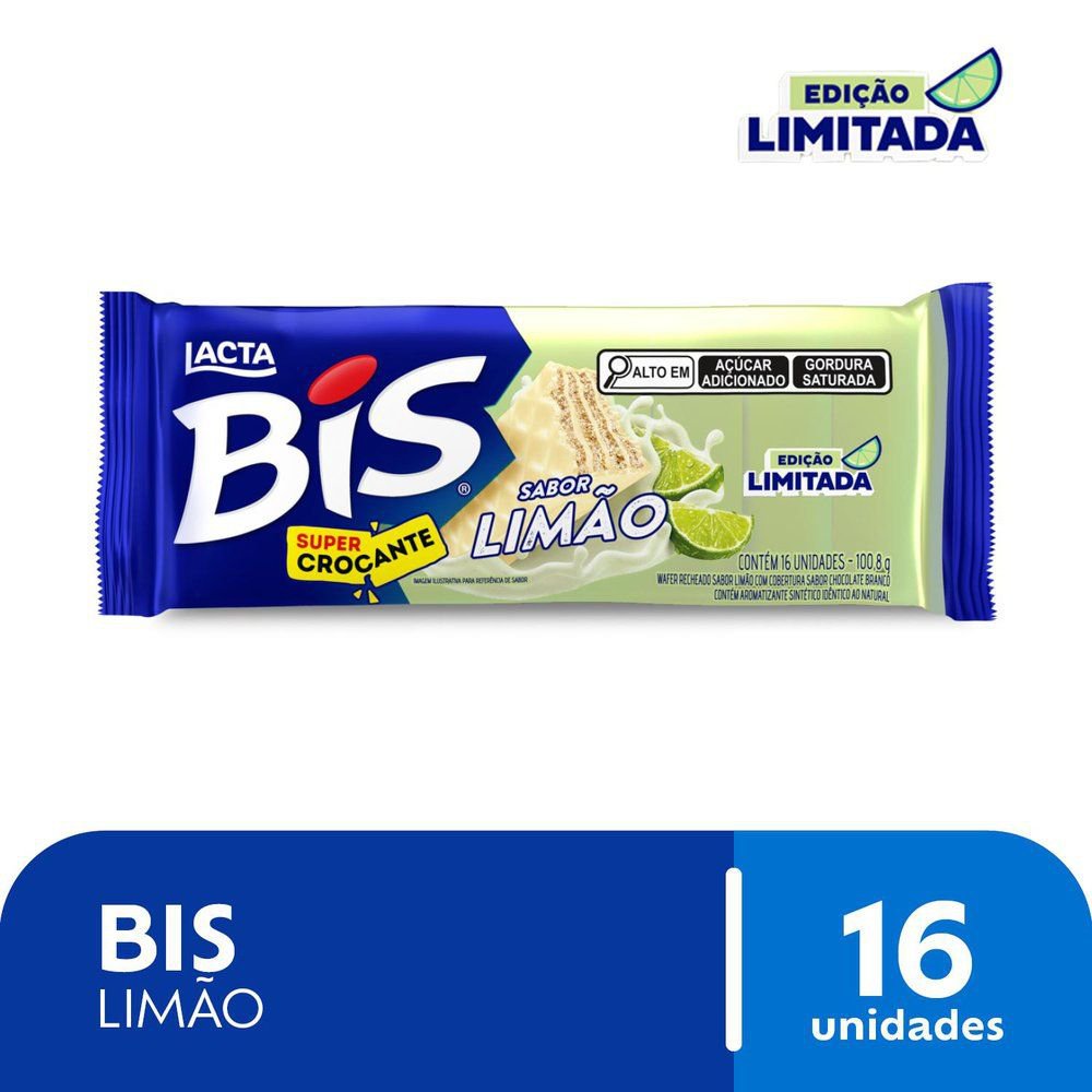 Chocolate Bis Lacta Limão 100,8g