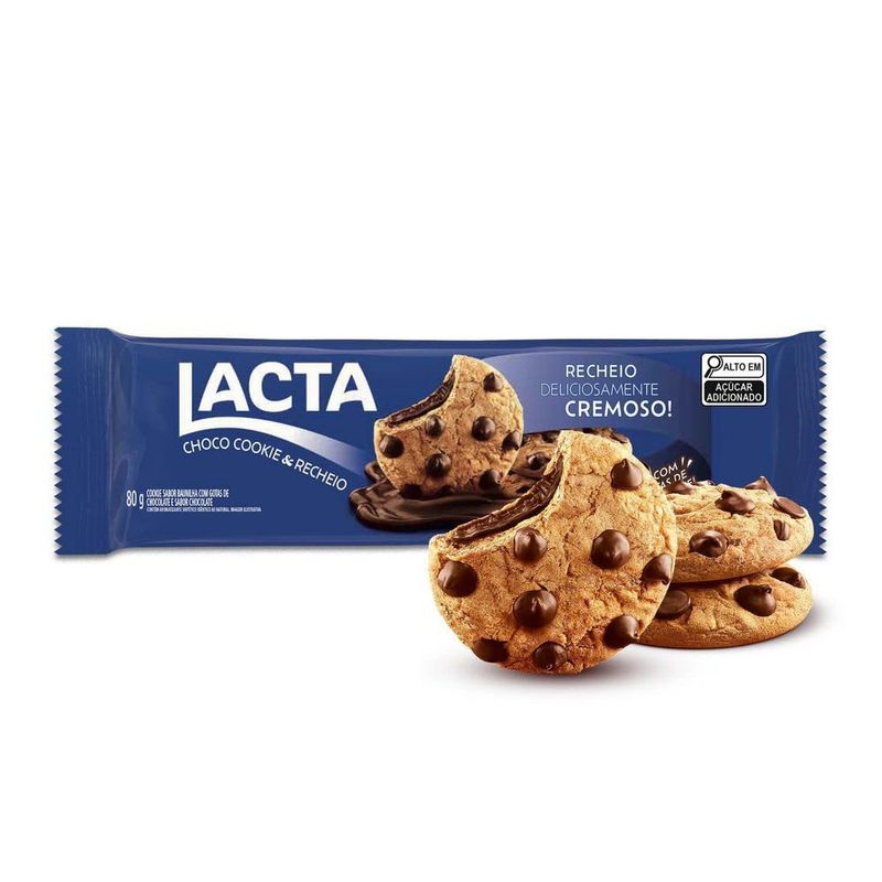 Cookie Recheado Lacta 80g
