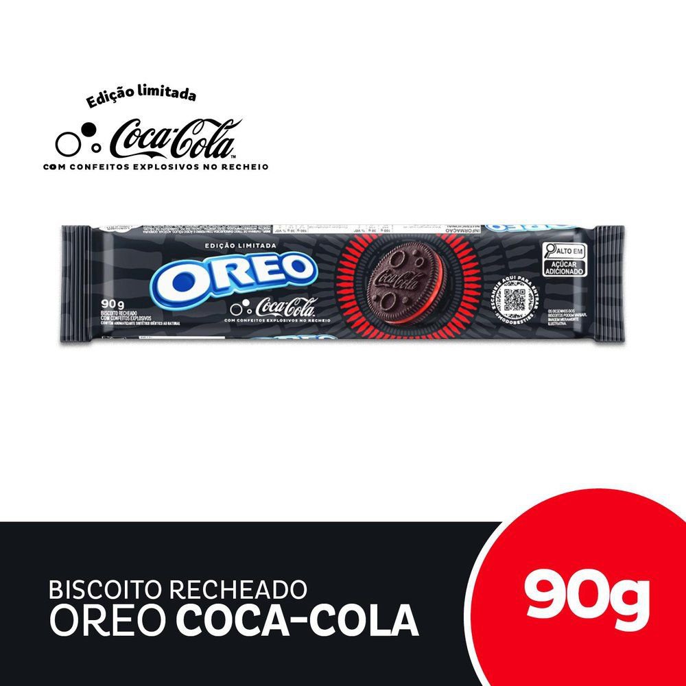 Biscoito Recheado Oreo Coca Cola 90g