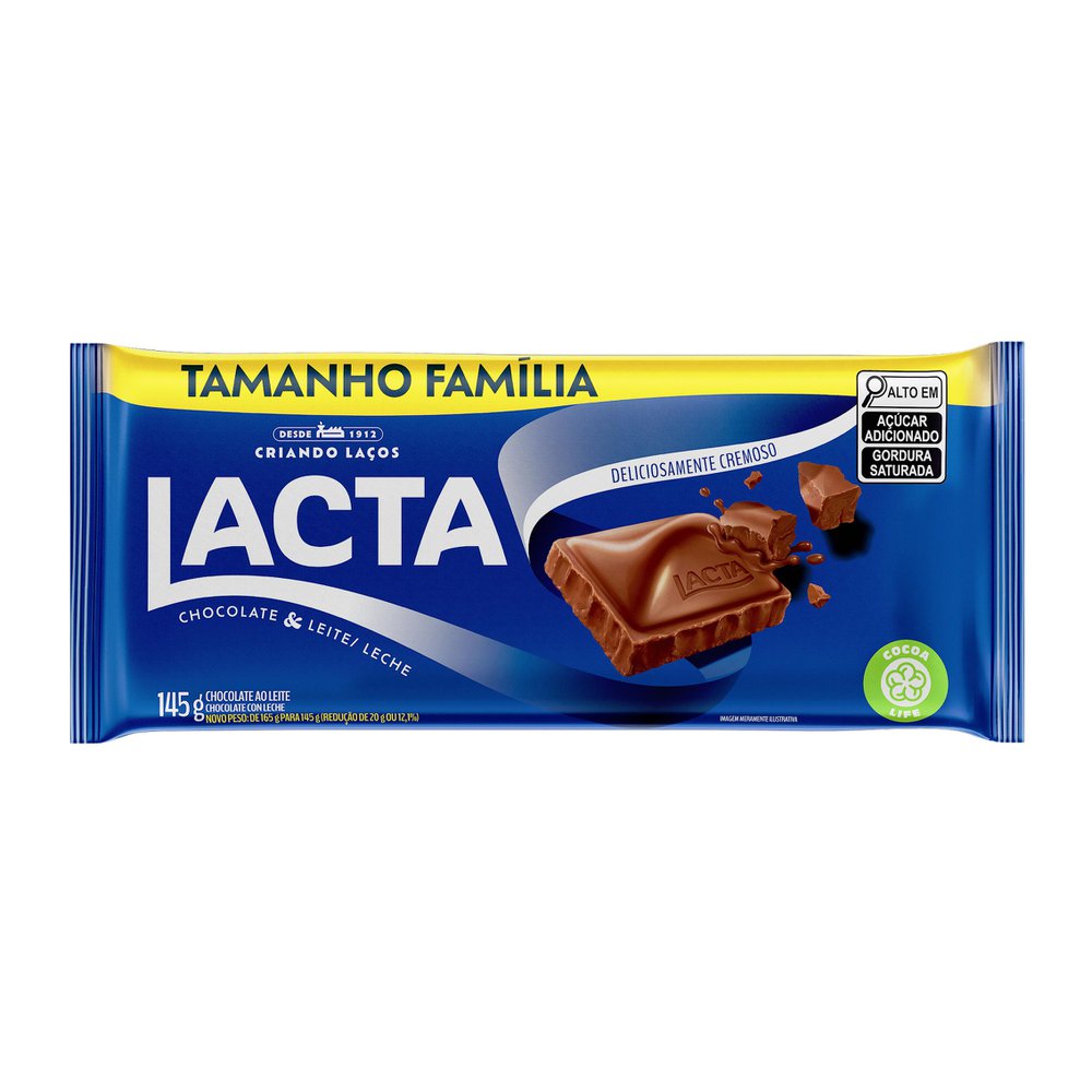 Chocolate Lacta ao Leite 145g Tablete - Oferta | Savegnago