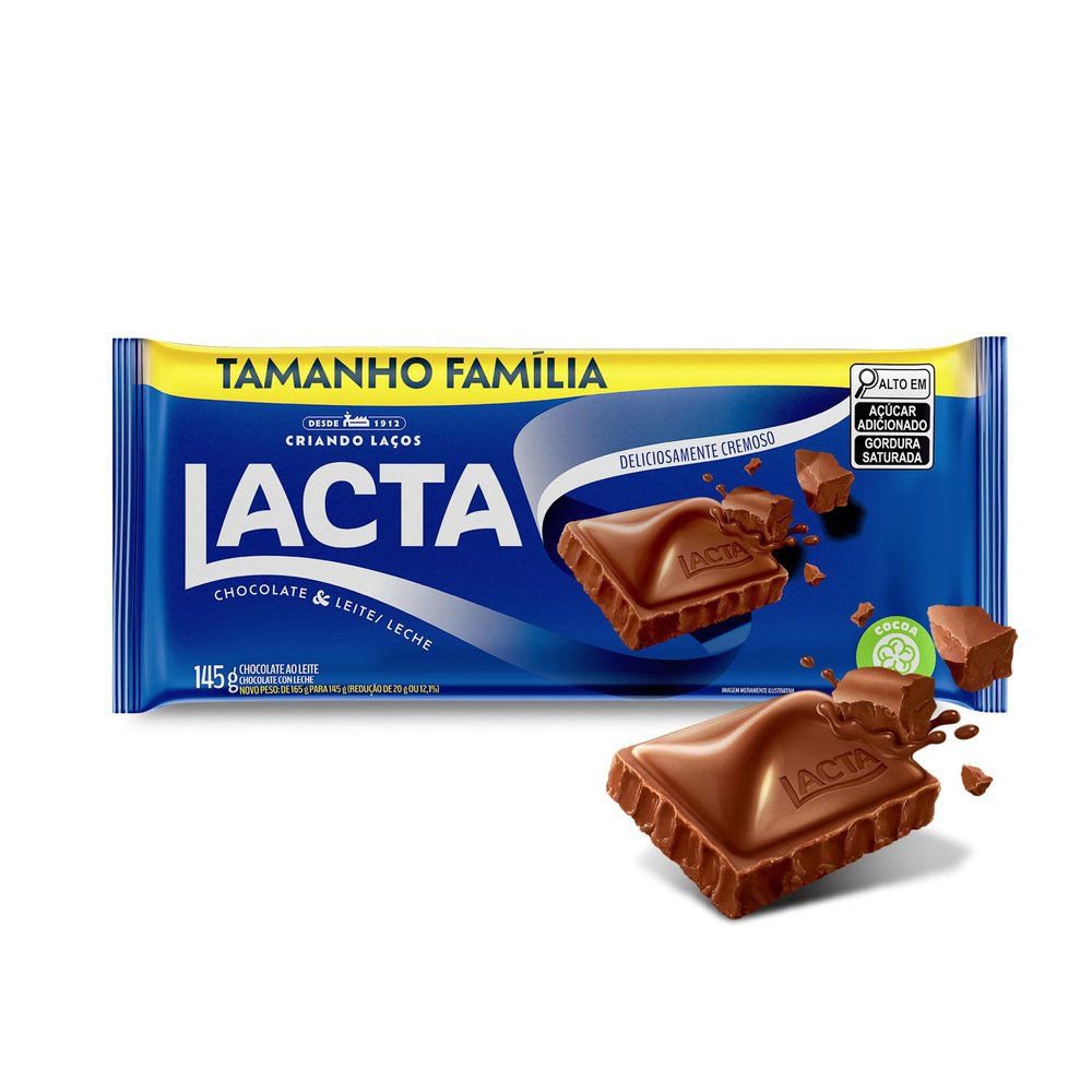 Chocolate Lacta ao Leite 145g Tablete - Oferta | Savegnago