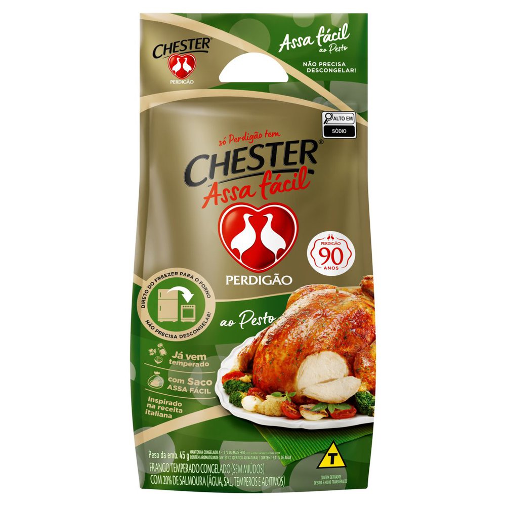 Ave Chester Assa Fácil Ao Pesto 4,1 Kg Perdigão