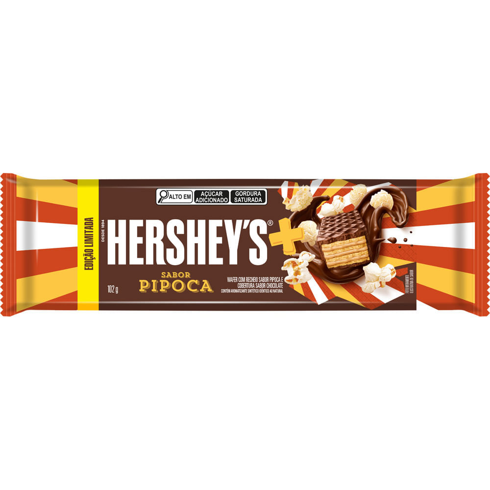 Chocolate Hersheys Mais Sabor Pipoca 102g