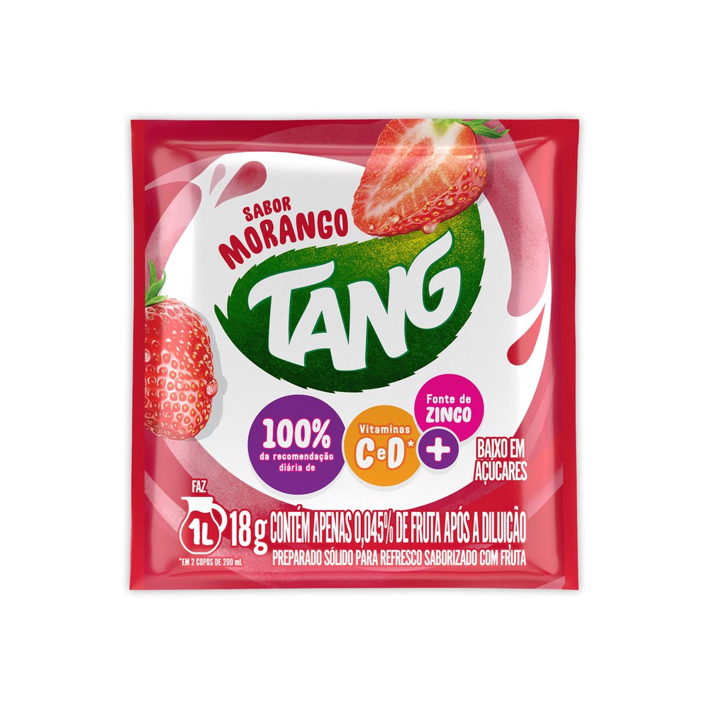 Refresco em pó Tang morango 18g