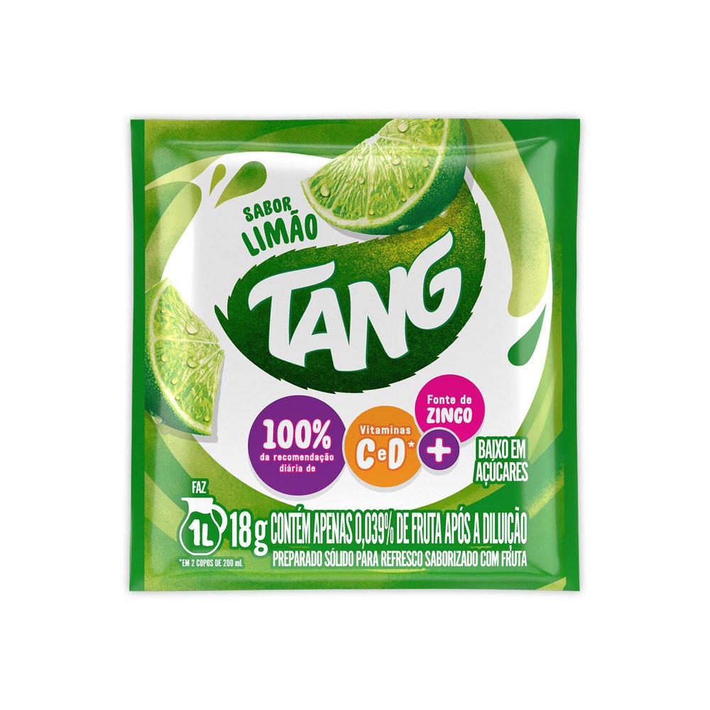 Refresco em pó Tang limão 18g