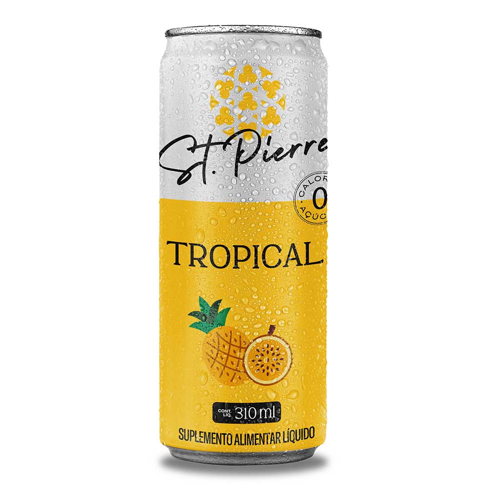 Bebida Gaseificada St Pierre Zero Tropical 310ml Lata