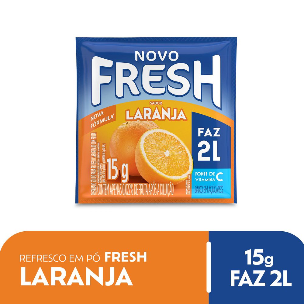 Refresco em pó Fresh laranja 15g