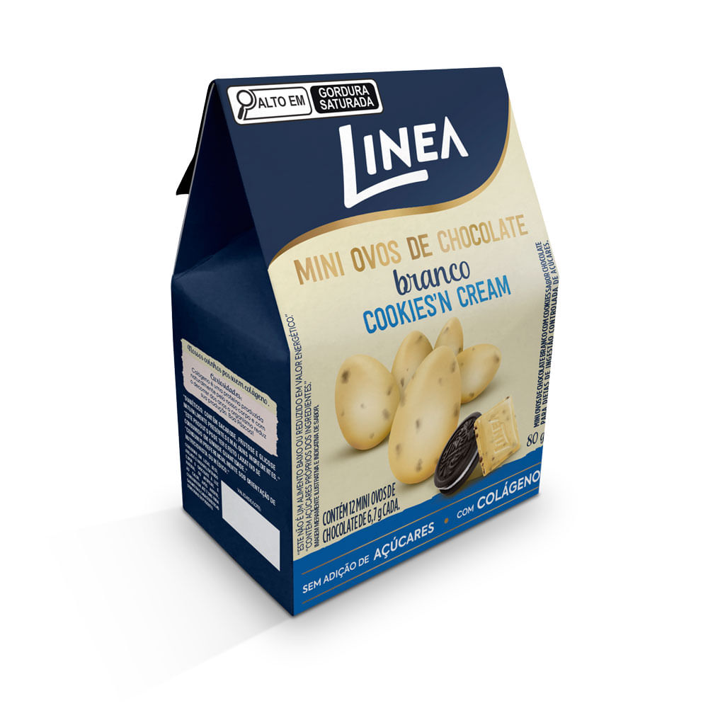 Ovo de Páscoa Linea Mini Ovos 80g Cookies'n Cream