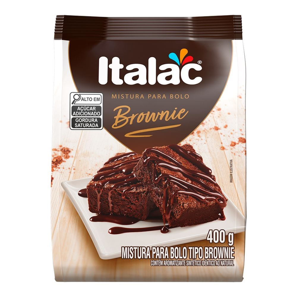 Mistura de Bolo Italac Brownie 400g