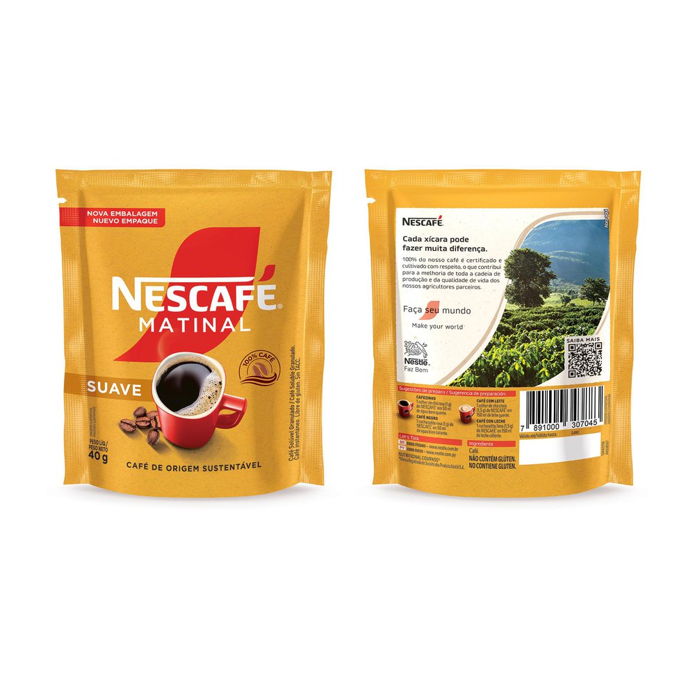 Café Solúvel Nescafé Matinal 40g Sachê