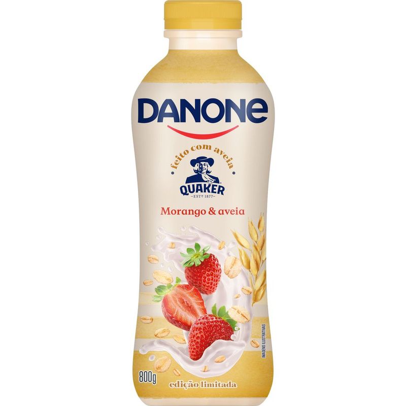Danone Líquido Morango Com Aveia Quaker 800G