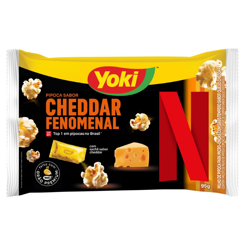 Pipoca Microondas Cheddar 95g