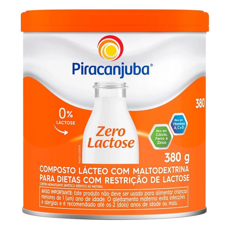 Composto Lácteo Piracanjuba Zero Lactose 380g