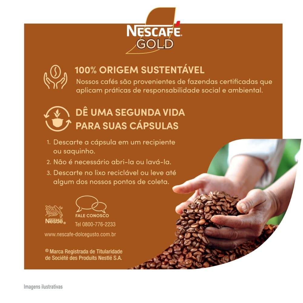 Cápsula Dolce Gusto Gold Intensidade 6 Com 10 Unidades