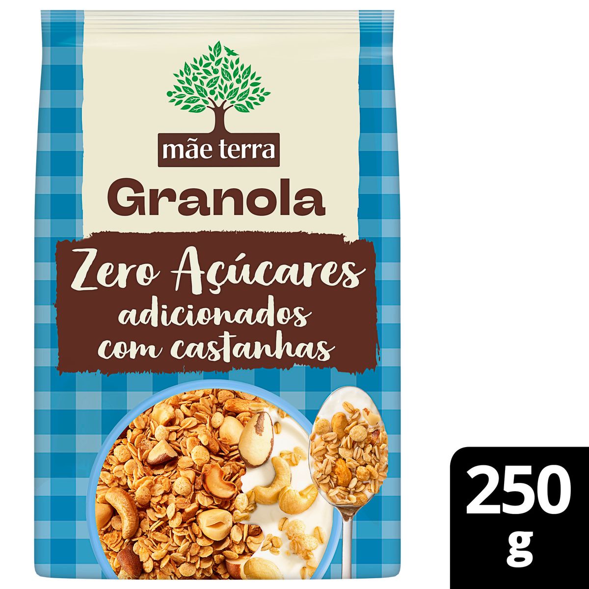 Granola Tradicional Zero Açúcar Mãe Terra Pacote 250g