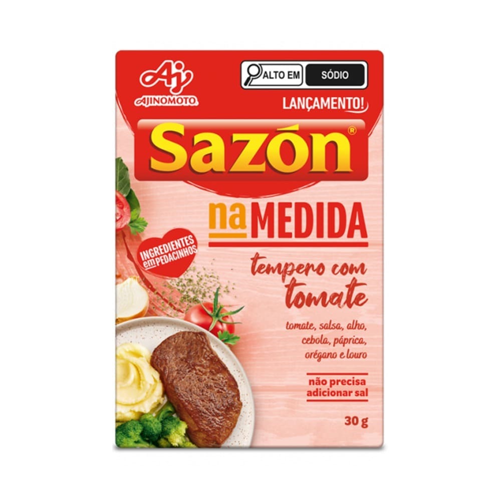 Tempero Pronto Sazon Na Medida Tomate 30g