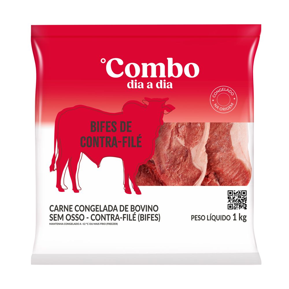 Bife Contra Filé Bovino Combo 1Kg Congelado