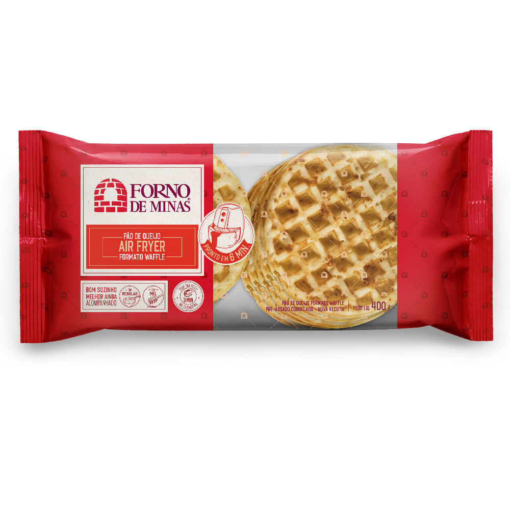 Pão de queijo Forno de Minas Waffle 400g