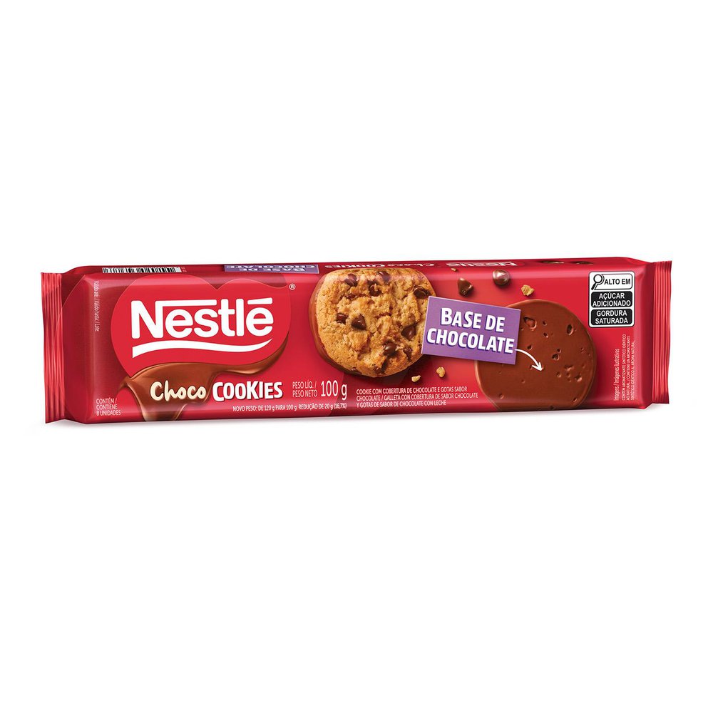 Biscoito ChocoCookies Nestlé Coberto com Chocolate 100g