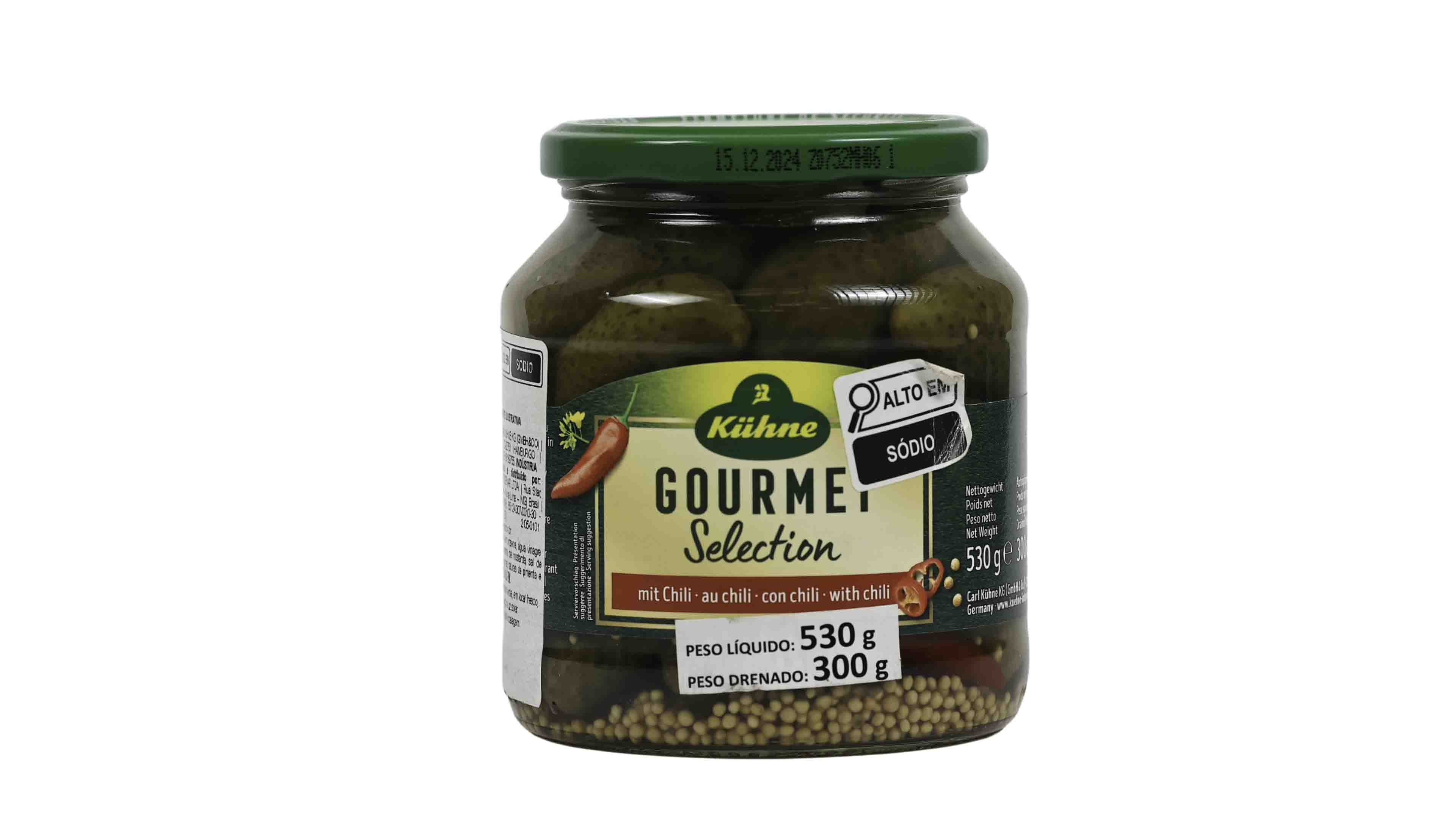 Mini Pepinos Kuhne Gourmet Chilli 530g