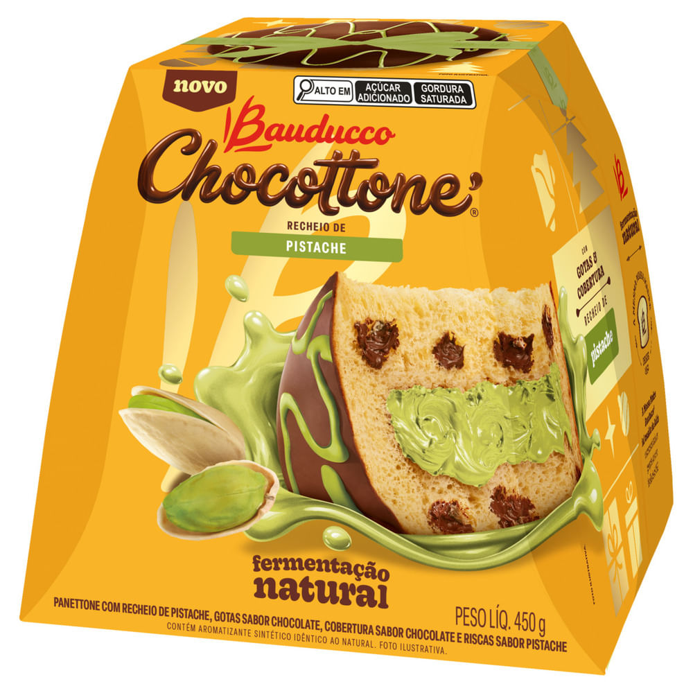 Panettone Bauducco Chocottone Pistache 450g