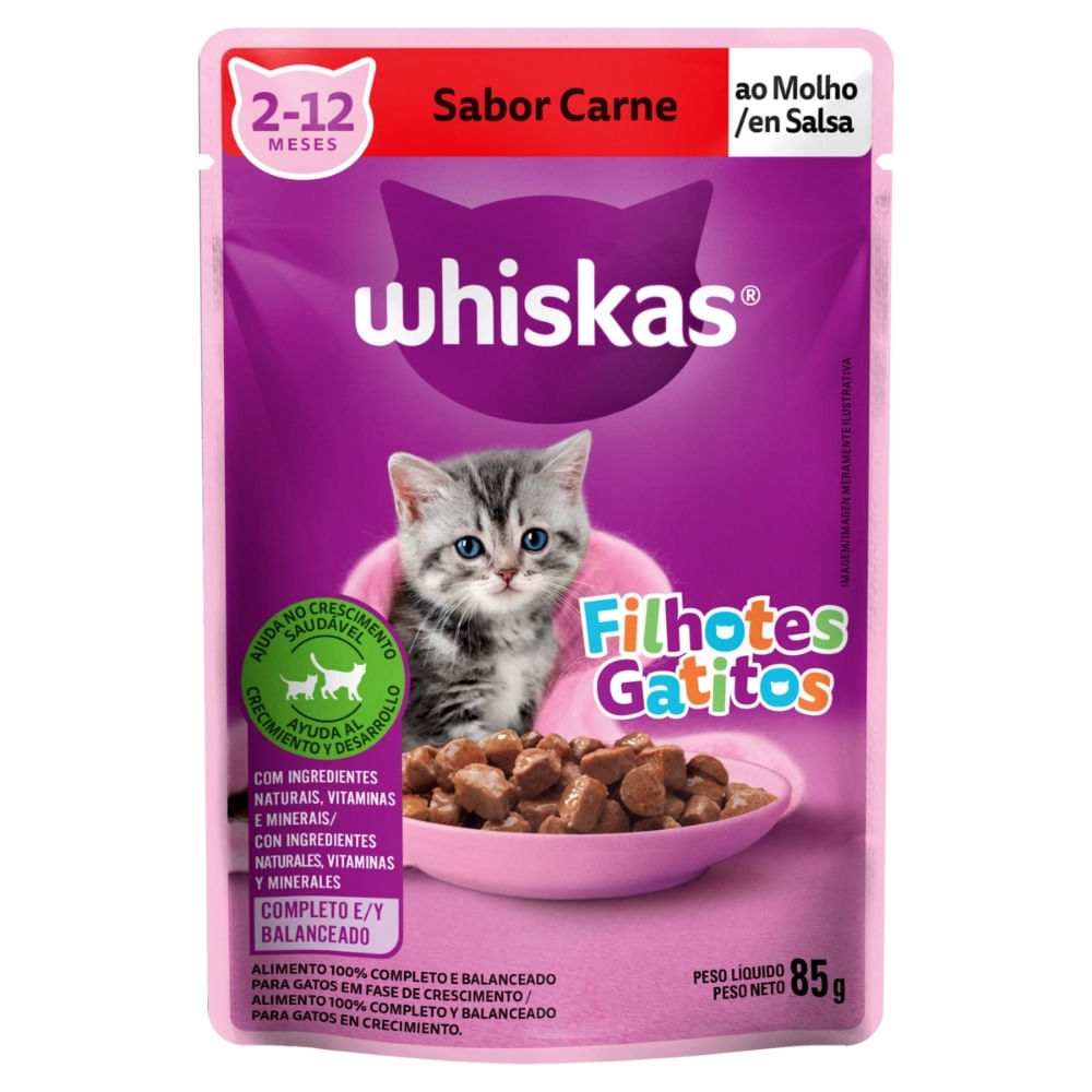 Sachê Whiskas 85g - gatos filhote