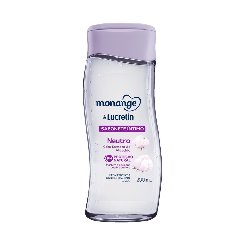 Sabonete Líquido Íntimo Monange & Lucretin Neutro 200ml