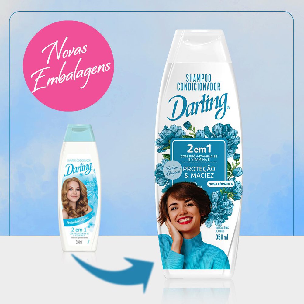 Shampoo e Condicionador Darling 2 em 1 350ml
