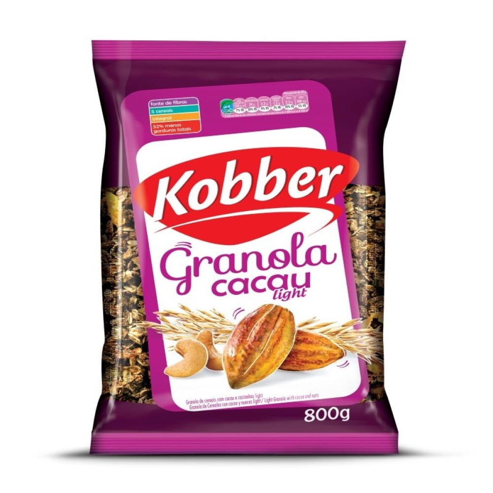 Granola Kobber 800g Chocolate e Amendoim