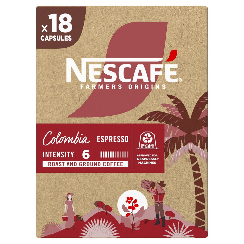 Cápsula Nescafé Espresso Colombia com 18 unidades