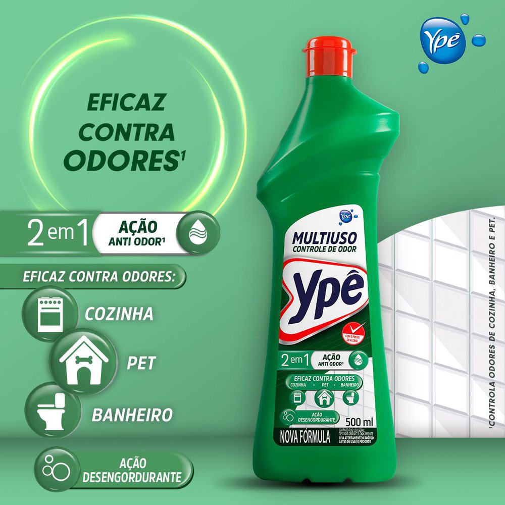 Limpador Multiuso Ypê Controle de Odor 500ml