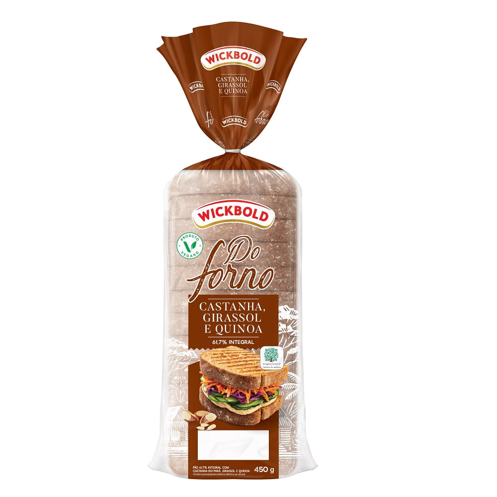 Pão Do Forno Wickbold Castanha Girassol Quinoa 450g