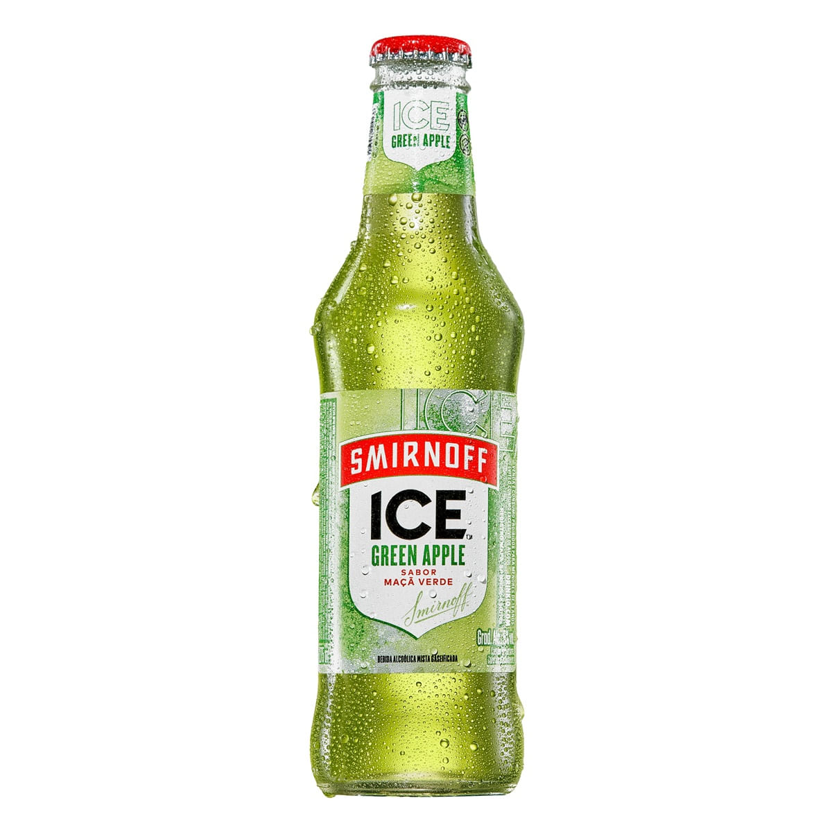 Bebida Ice Smirnoff Green apple 275ml Long Neck